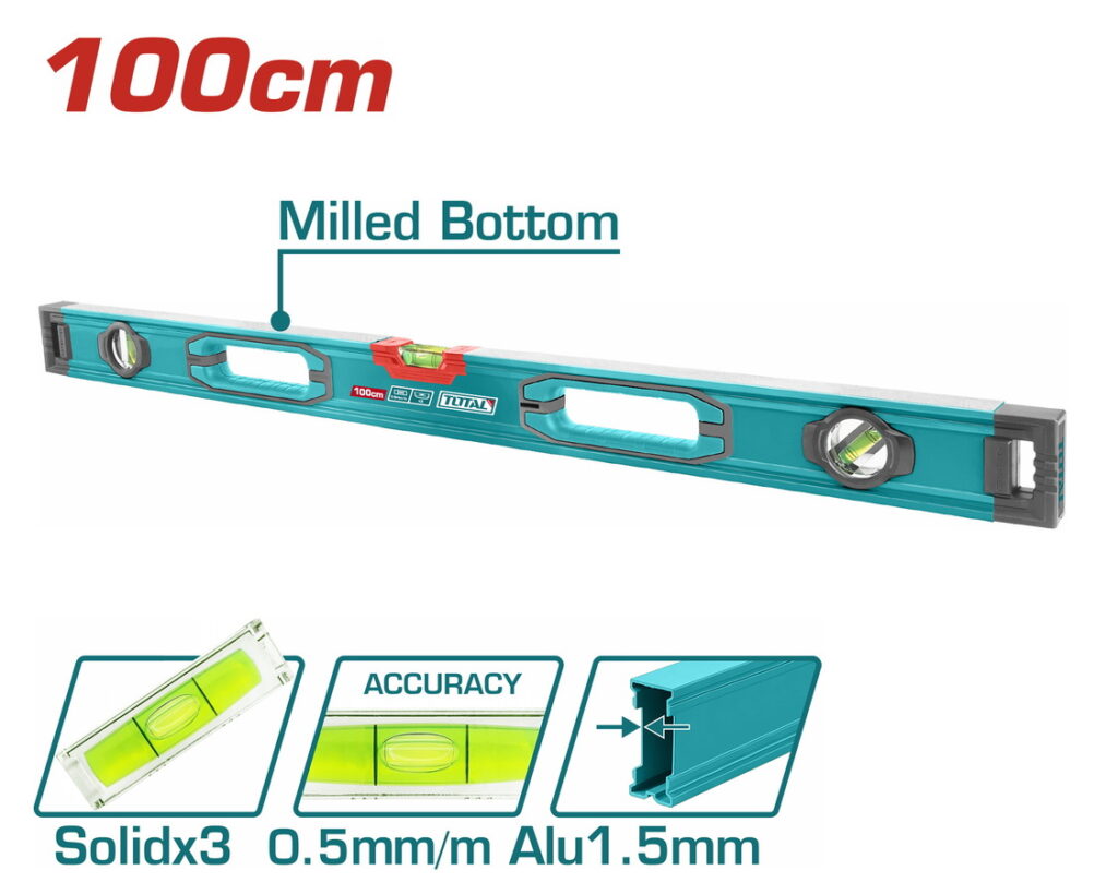 Total Spirit level Length：100cm - Wima Power Tools